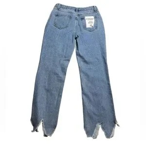 Evidnt | Jeans | Evidnt Los Angeles Essen Relaxed Jeans Sz 25 Raw Split ...